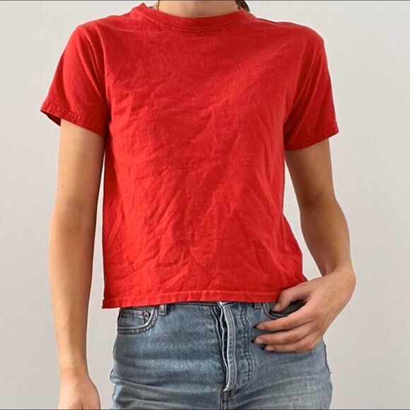Tops | Red Classic Tshirt | Poshmark